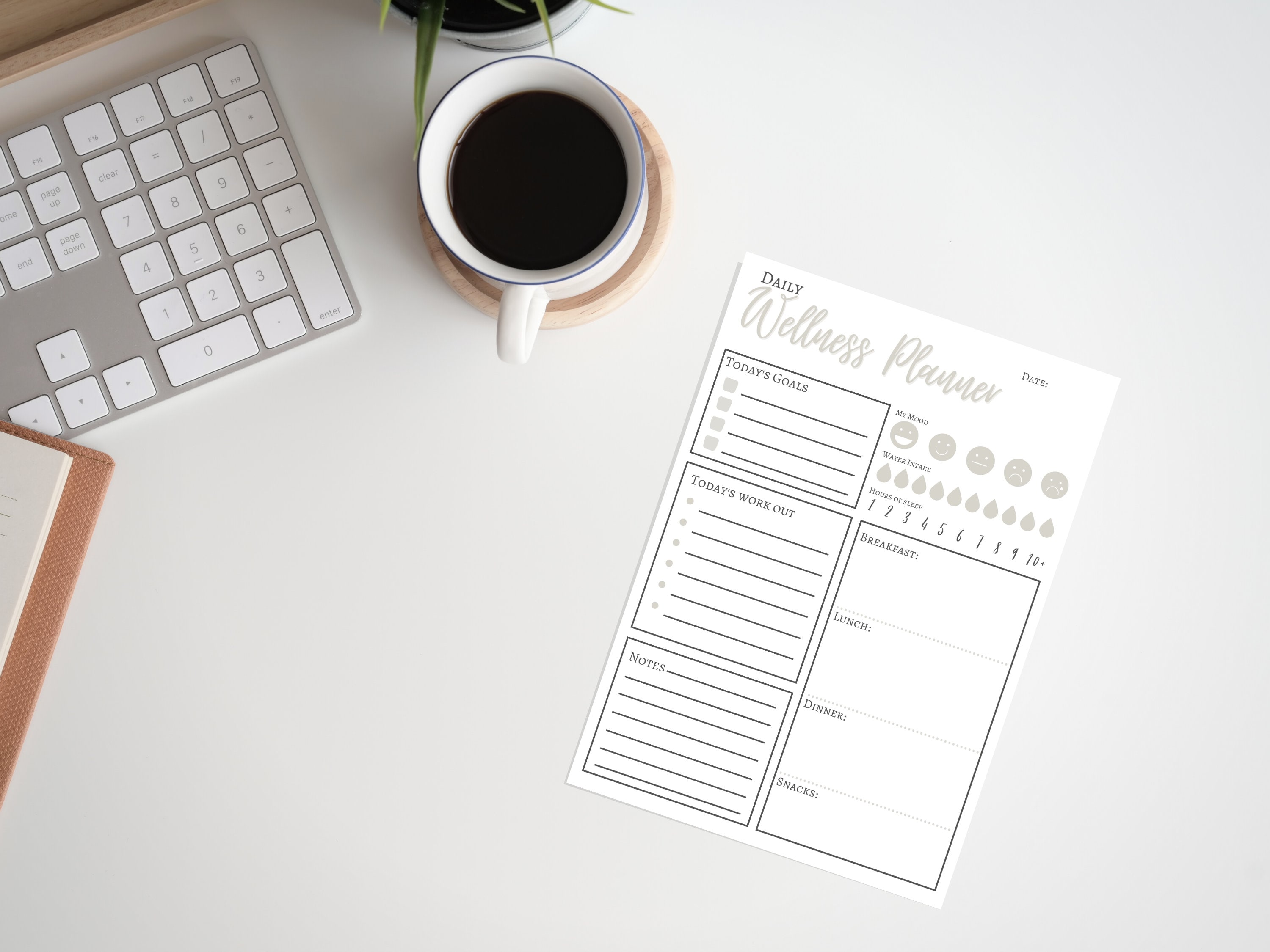 Daily Wellness Planner Printable Wellness Planner Wellness Planner PDF ...