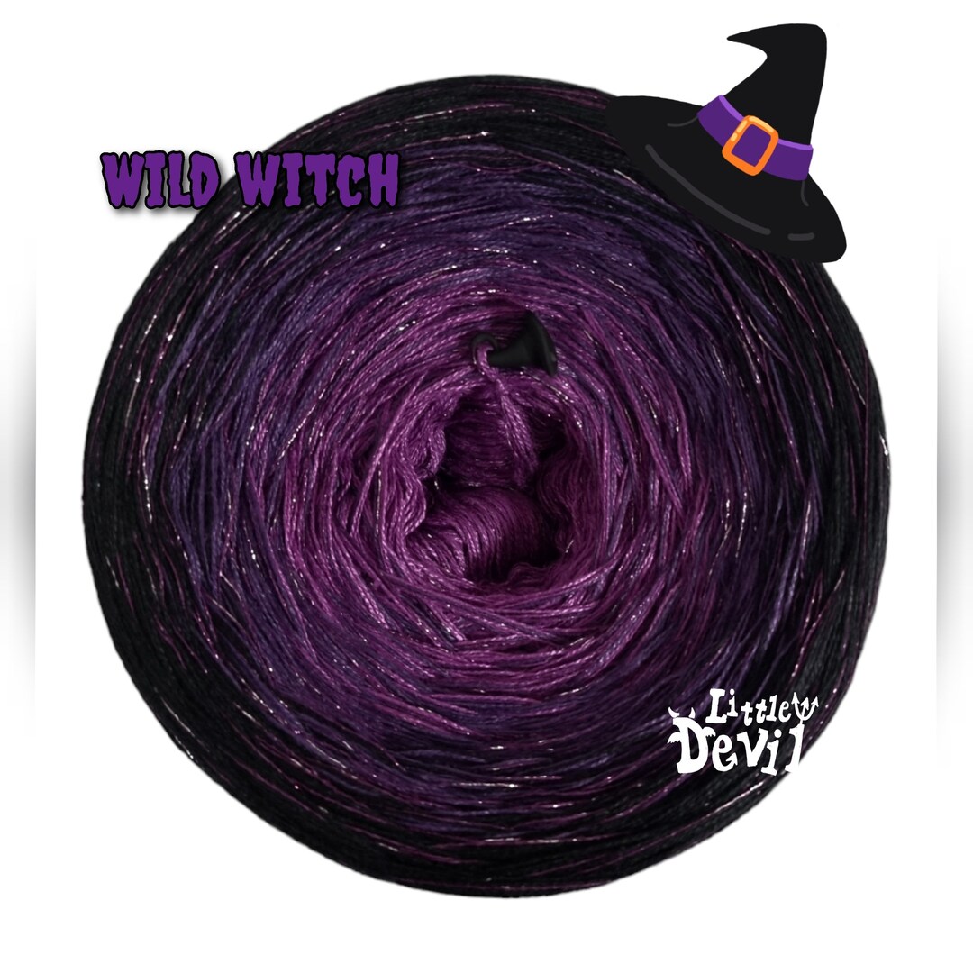 Wild Witch Ombre Yarn Cake: Glitter Cotton Acrylic Blend - Etsy
