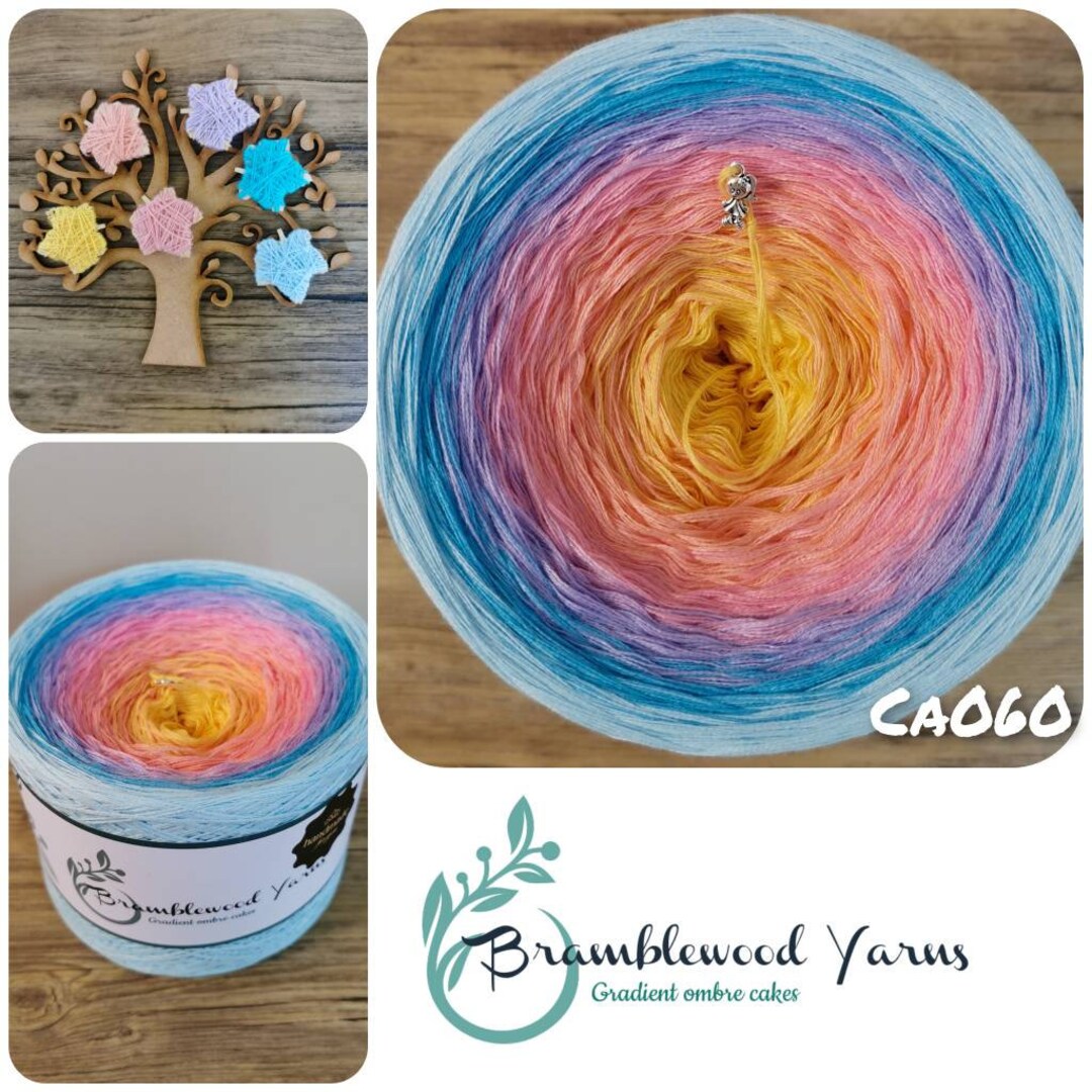Gradient Yarn Cake, Ombre Effect Yarn Cake, 50cotton/50%acrylic Yarn ...