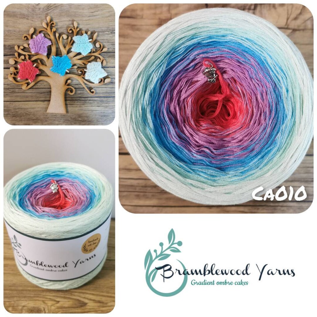 Gradient Yarn Cake, Ombre Effect Yarn Cake, 50% Cotton/50acrylic Yarn ...