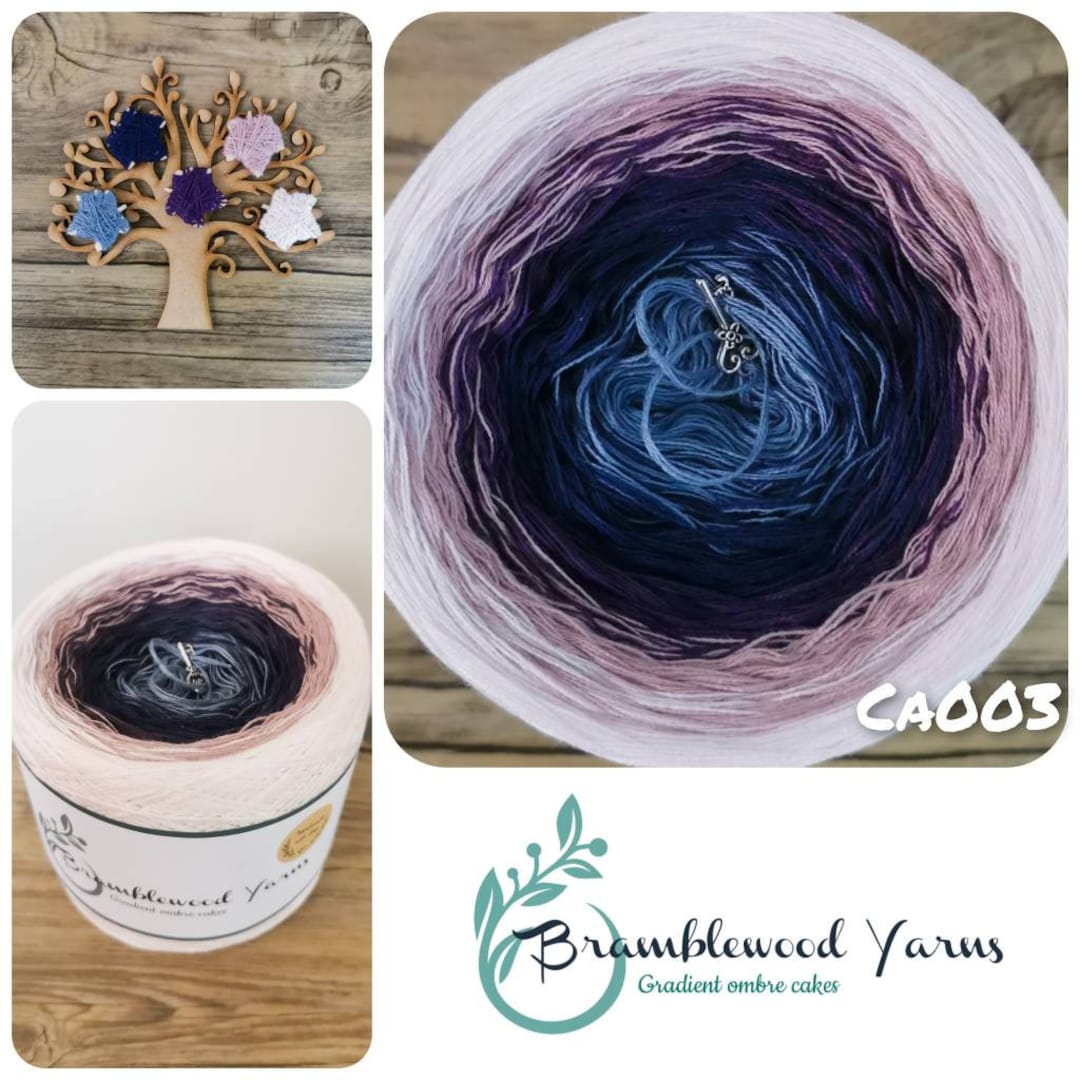 Gradient Yarn Cake, Ombre Effect Yarn Cake, 50cotton/50%acrylic Yarn ...