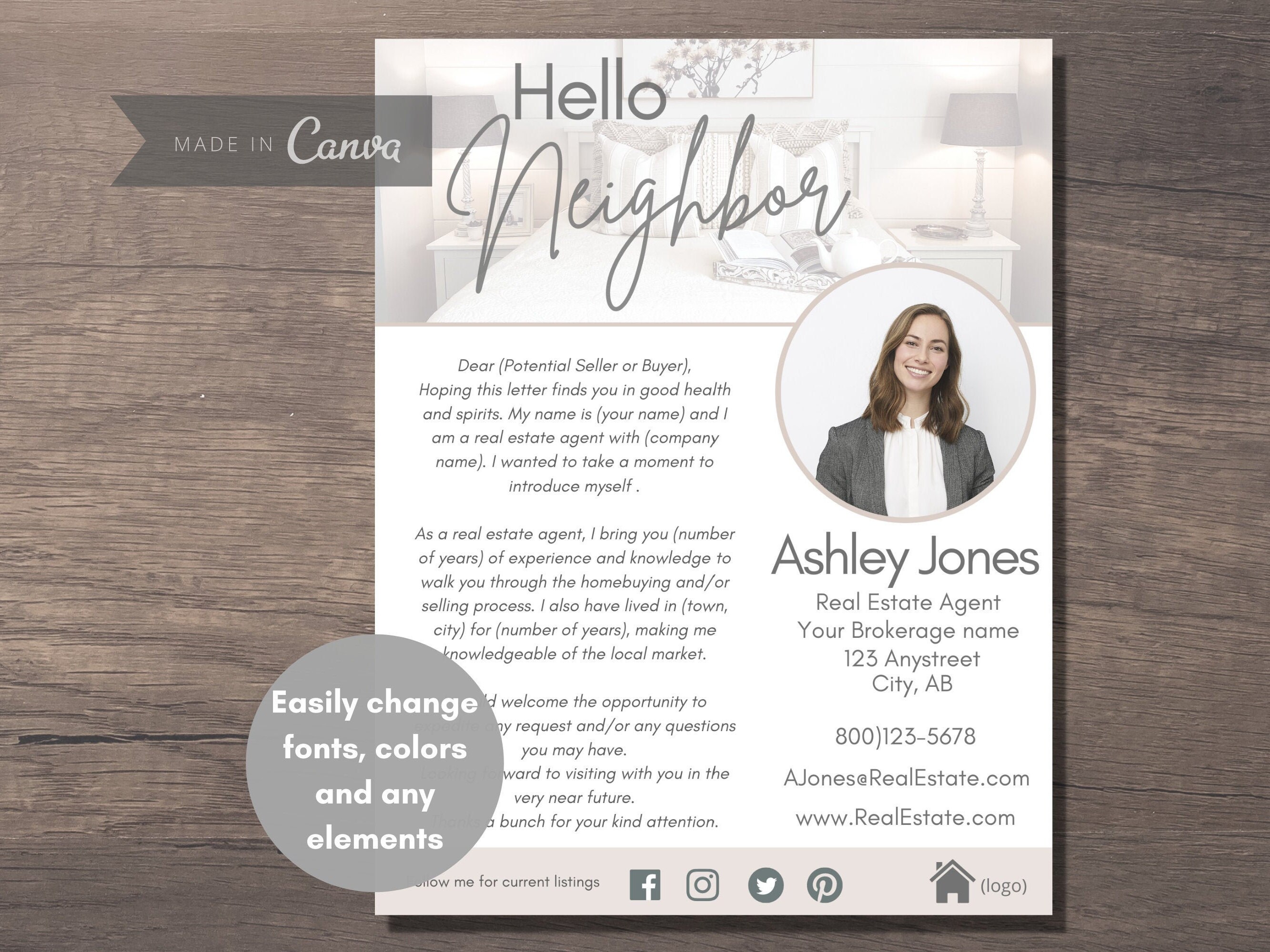 Paper & Party Supplies New Agent Hello Template Canva Printable ...