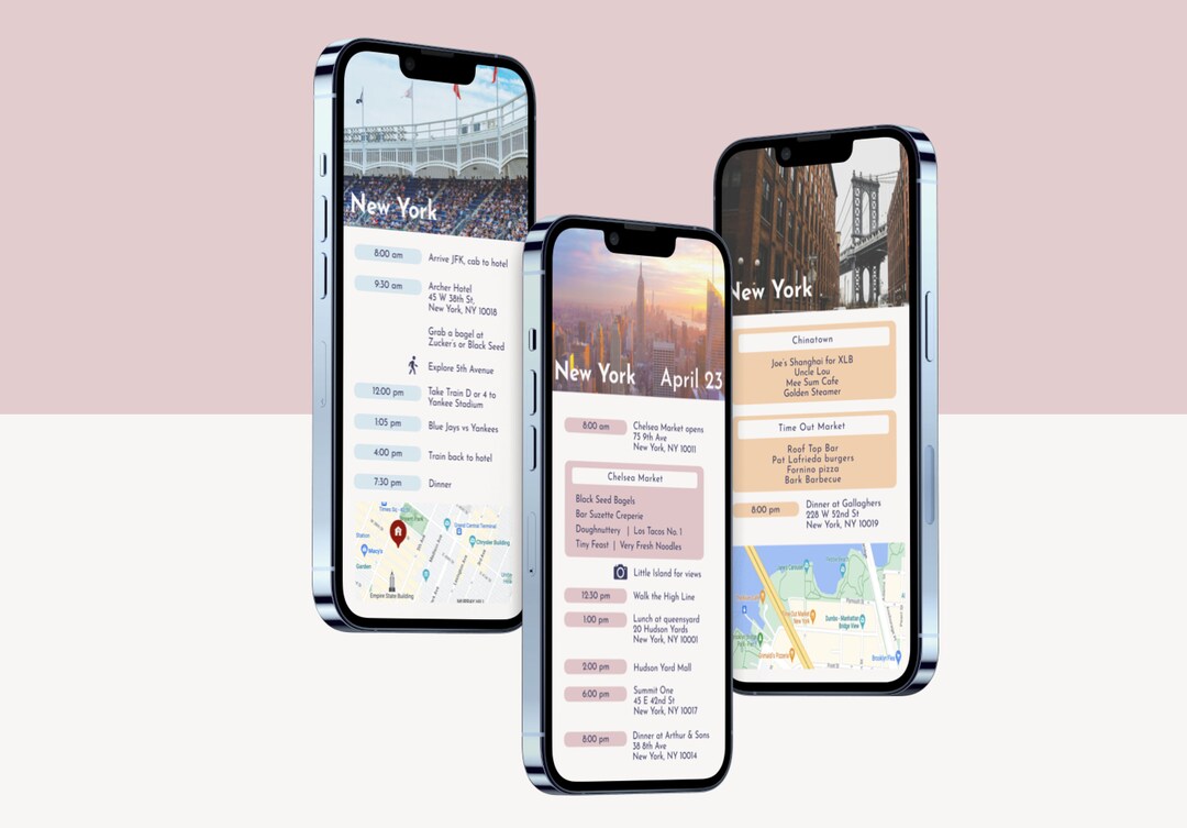 Custom Designed Travel Itinerary - Your Trip at a Glance on One Page - Etsy