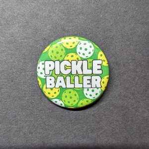 Pickleball Buttons, Pickleball Fan Gift, Pickle Baller, Dinking Problem ...