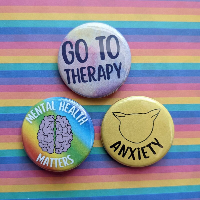 Mental Health Pin Etsy