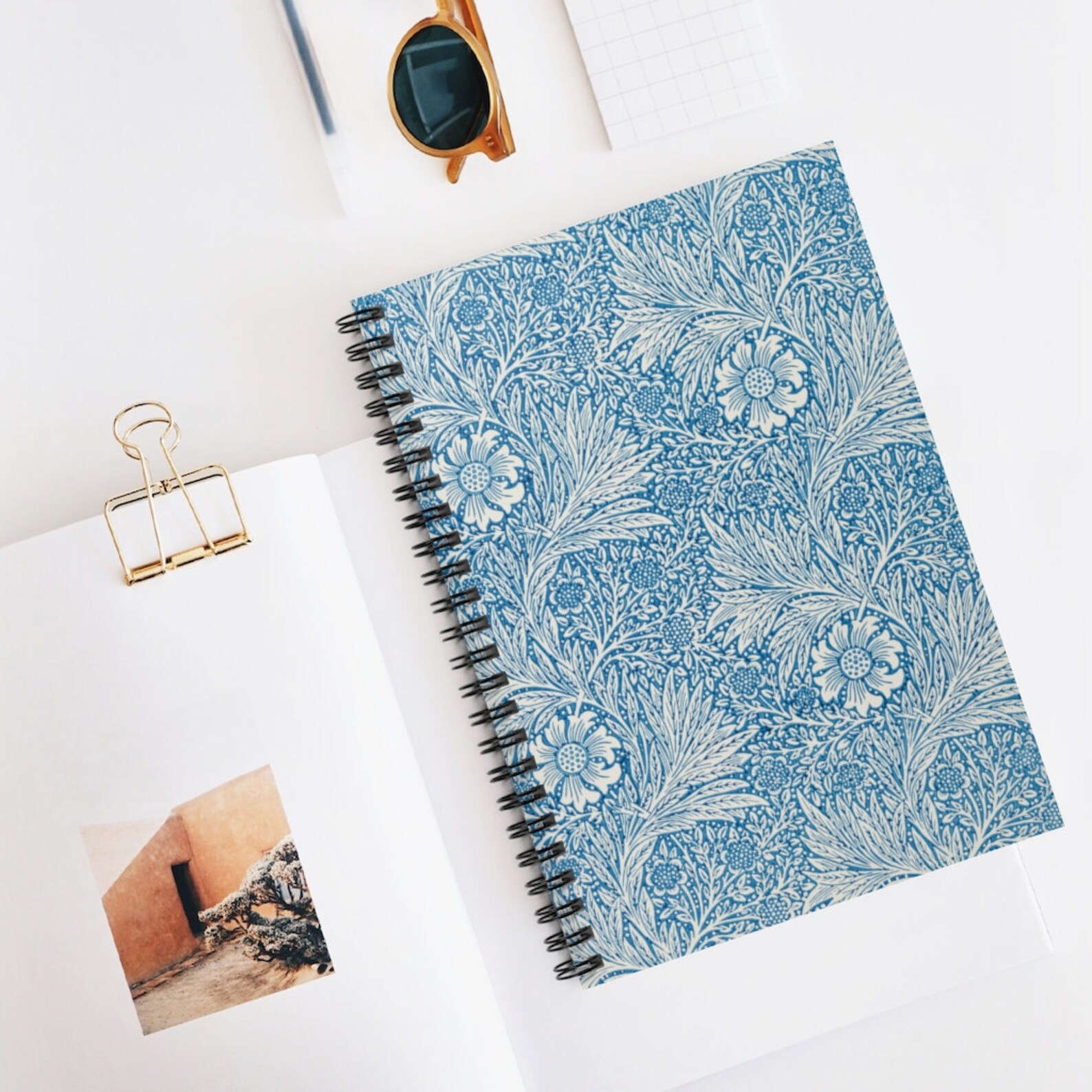 William Morris - Tulip Spiral Notebook With Fine Art Cover - Ruled Line ...