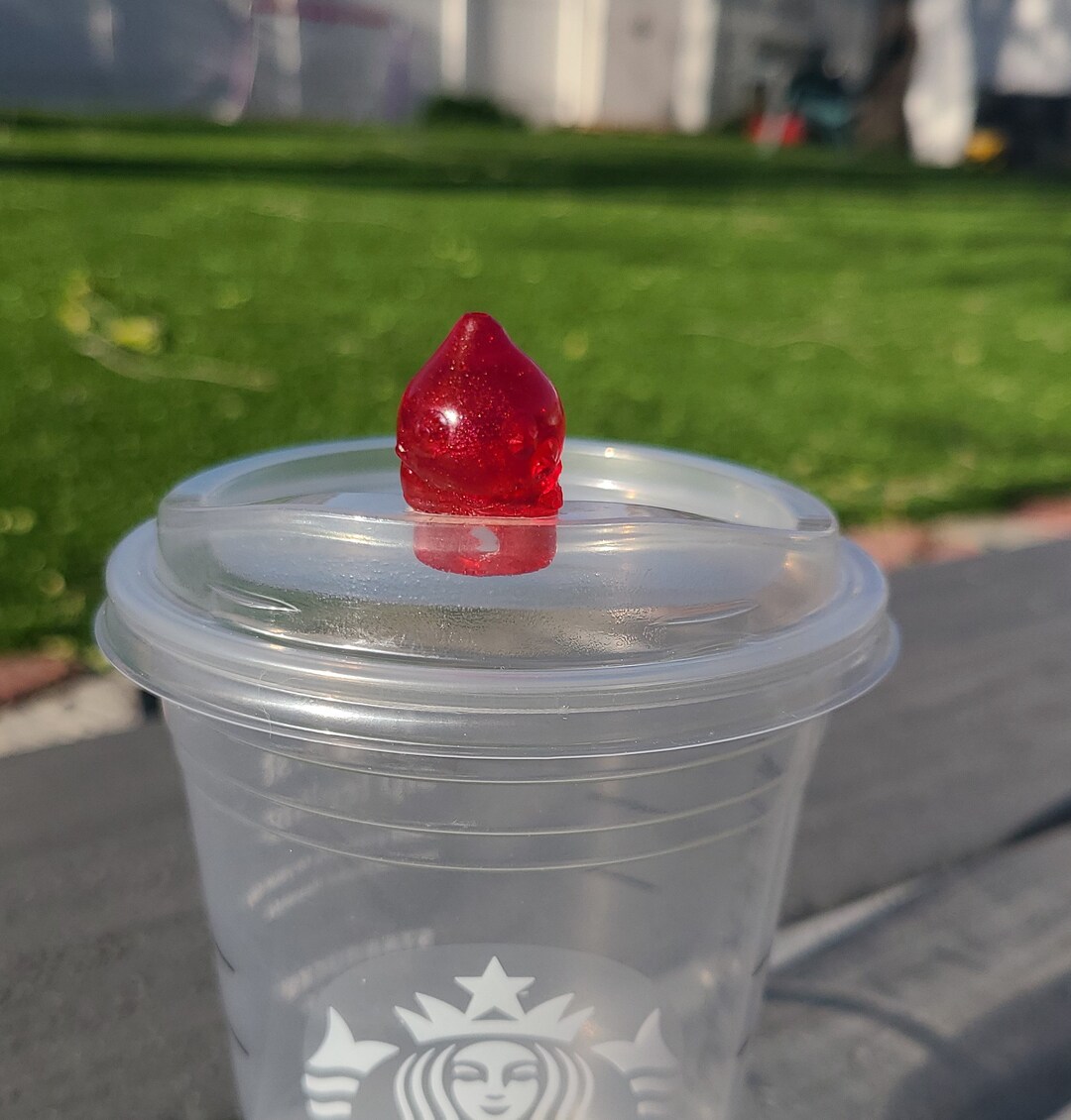 Raindrop Starbucks COLD Cup Reusable Coffee Stopper Keychain - Etsy