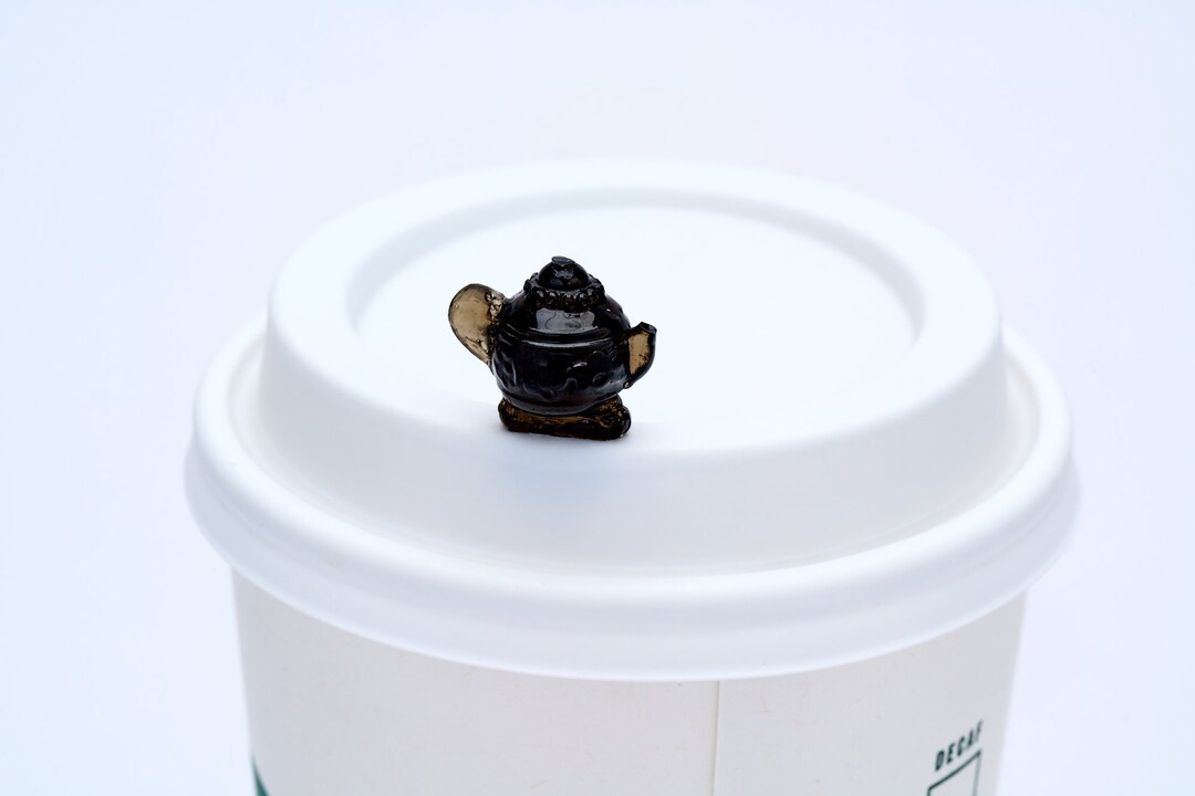Teapot Reusable HOT Coffee Cup Stopper Keychain - Etsy