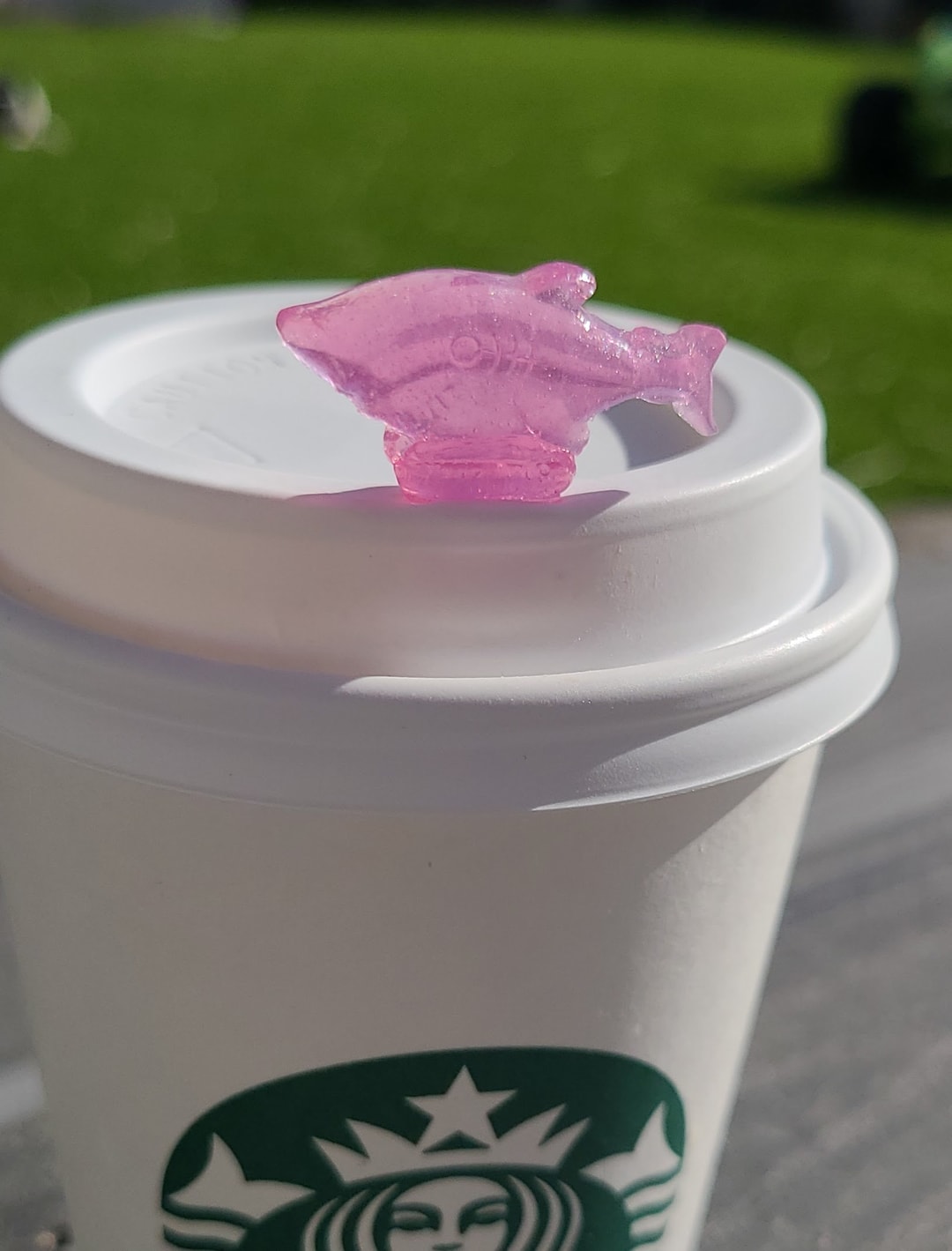 Shark Reusable HOT Coffee Cup Stopper Keychain - Etsy