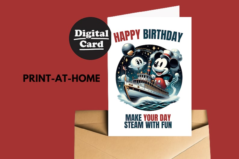 Printable Birthday Card Downloadable Birthday Card Digital Birthday ...