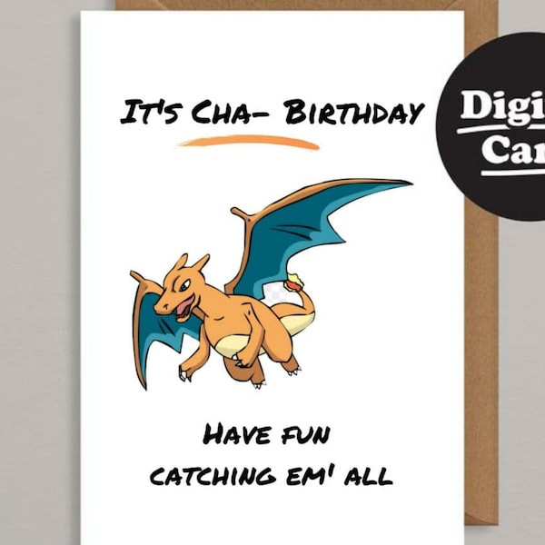 Charizard Card Printable - Etsy