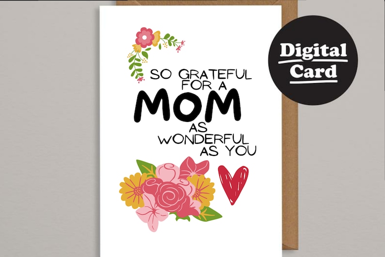 Digital Mother's Day Card / Funny Card for Mom / Downloadable Printable ...
