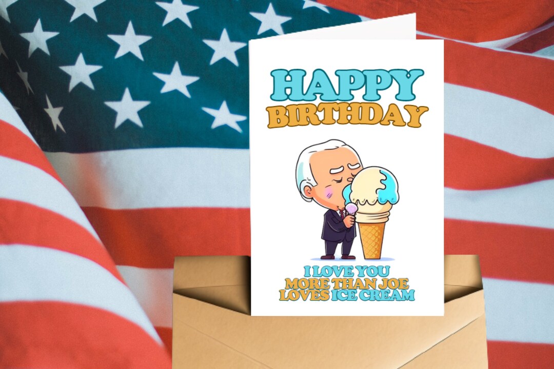 Printable Birthday Card Funny USA President Downloadable Birthday Card ...