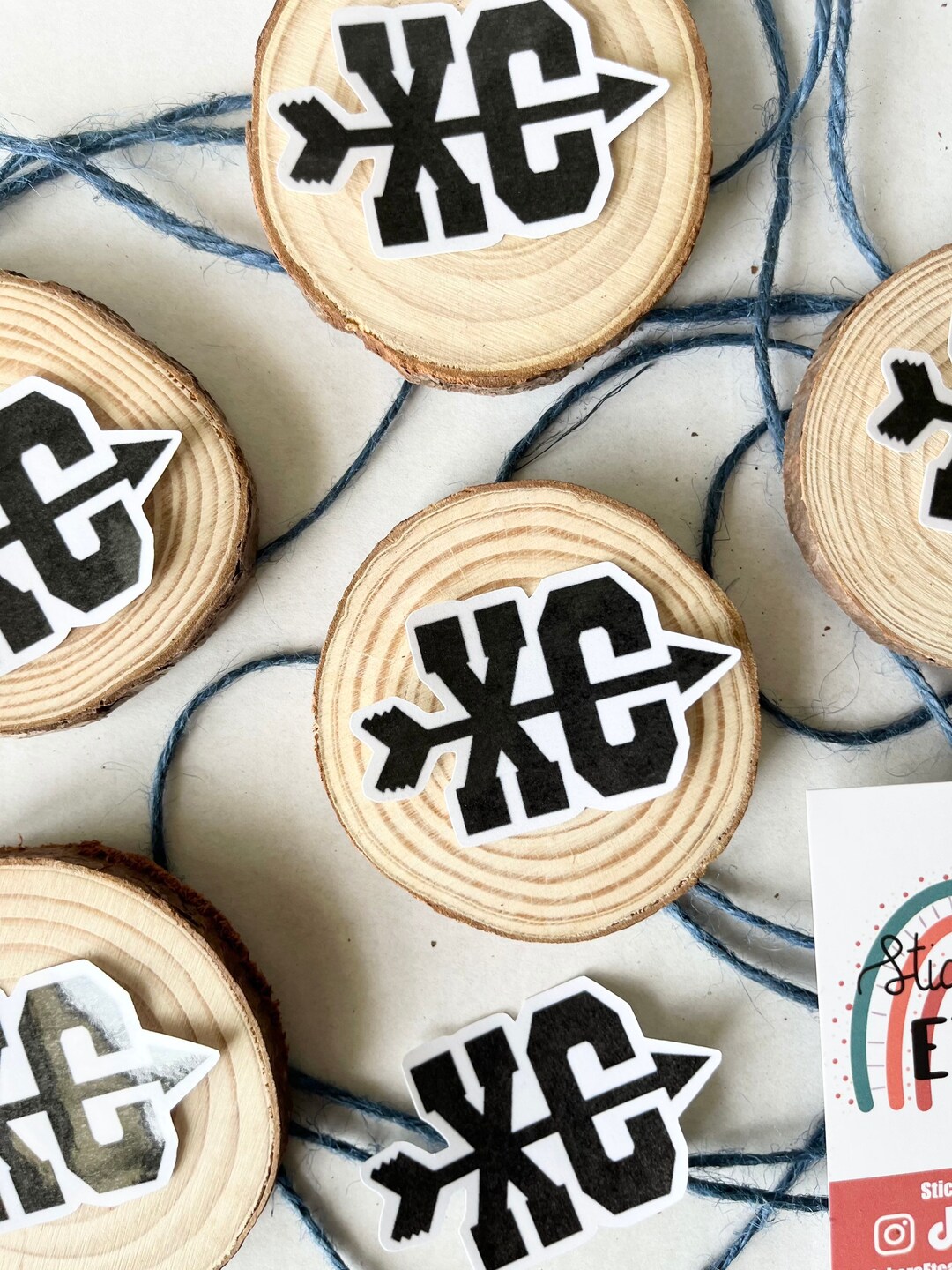 Cross Country Sticker - Etsy