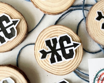 Running Sticker Set Cross Country Decals Track and Field XCTF Runner ...