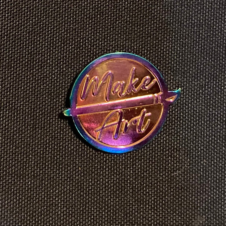 Metal Pin Rainbow Color Pin Artist Pin Artist Gift Art - Etsy