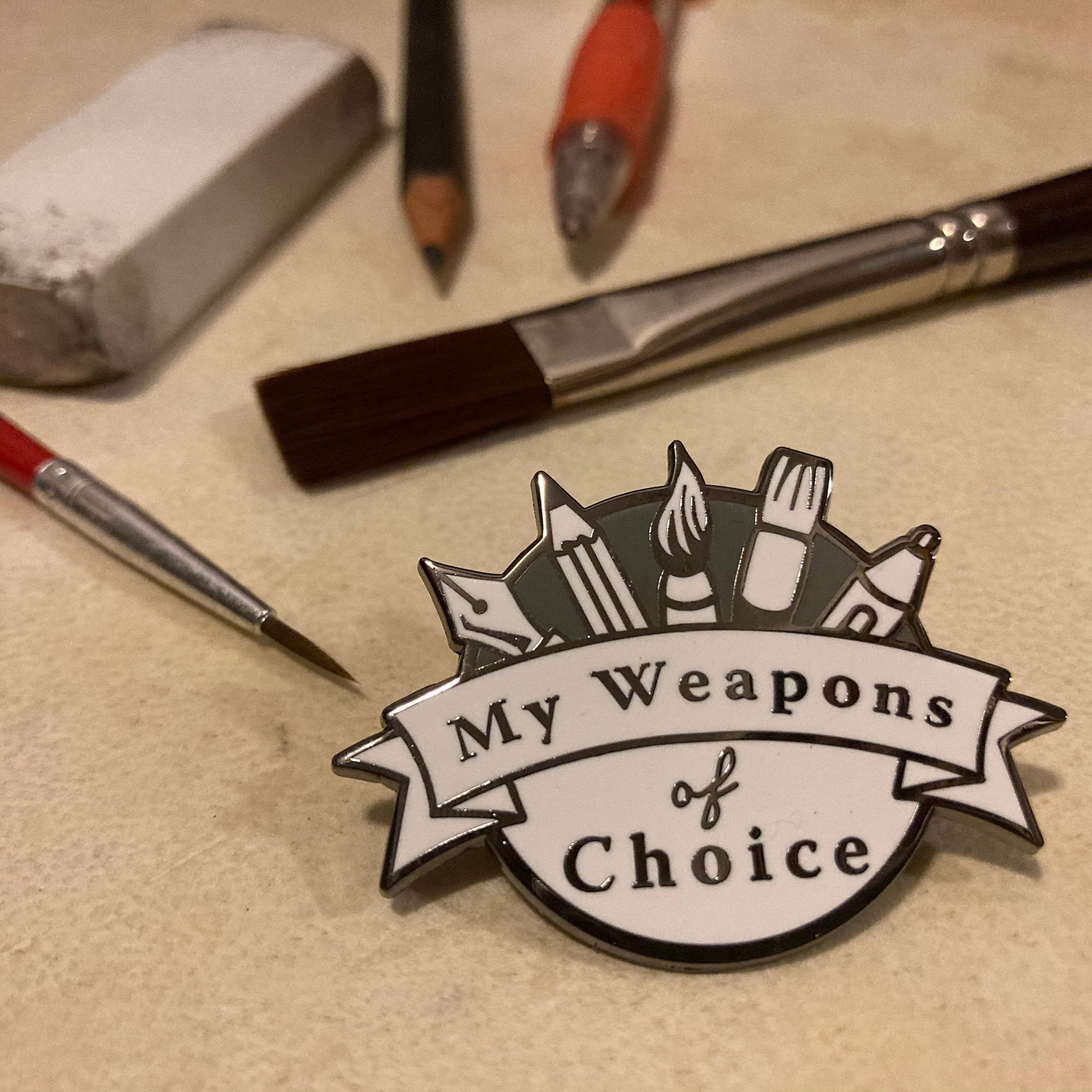 Artist Enamel Pin Hard Enamel Pin Artist Gift Art Teacher | Etsy