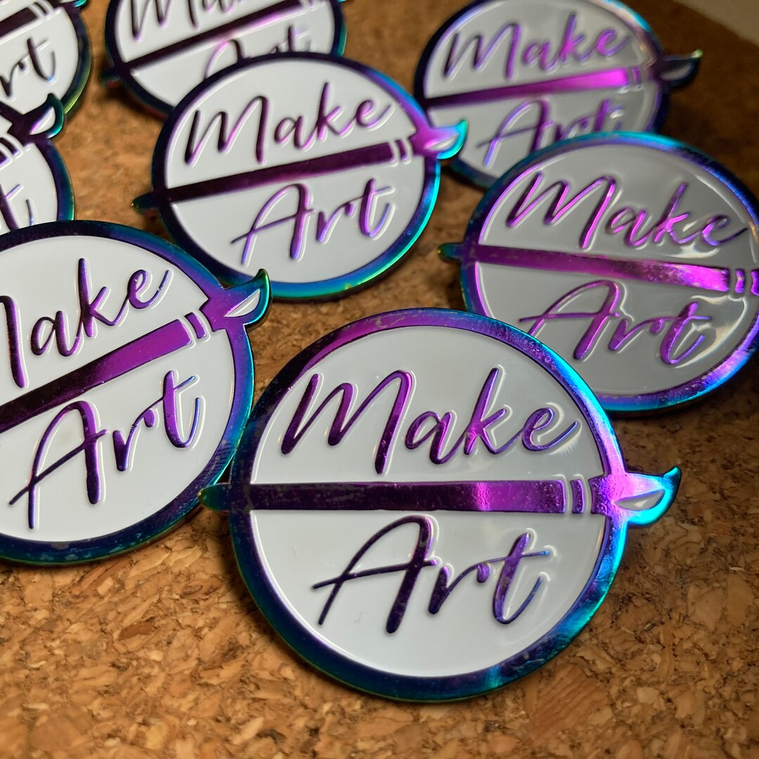 Weiße Emaille Pin, Regenbogen Farbe Pin, Weiche Emaille Pin, Künstler ...