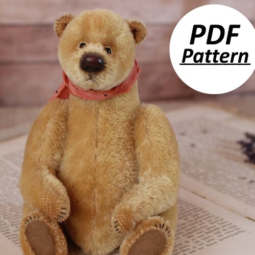 Sewing PATTERN PDF Vintage Teddy Bear Teddy Bear Pattern How - Etsy