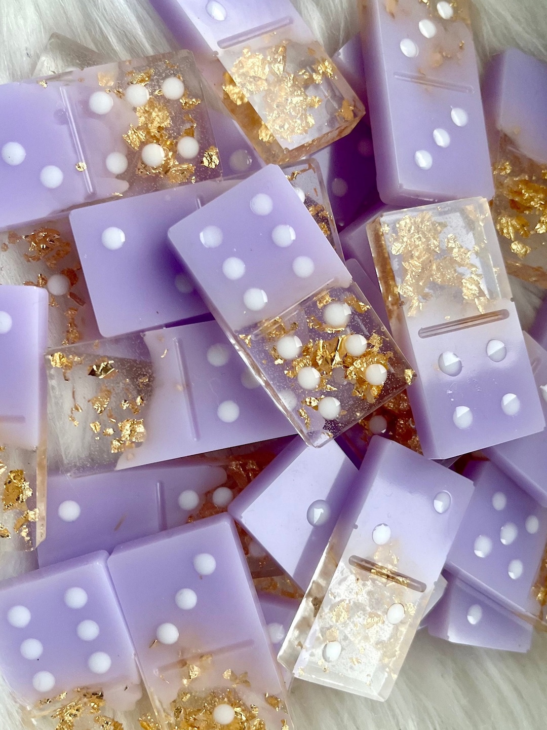 Purple Pastel Handmade Resin Dominoes, Customised Dominoes, Pastel ...