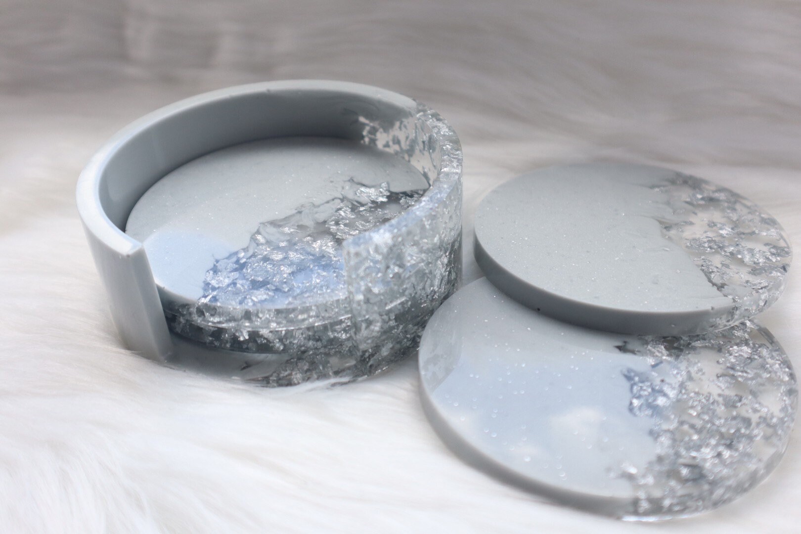 Personalised Round Resin Coasters X4 - Etsy