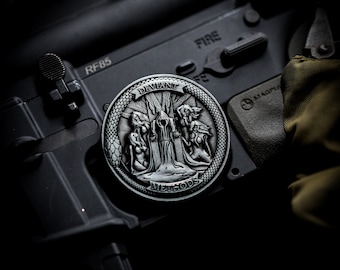 TREE of LIFE Coin Yggdrasil Norse Mythology Vegvisir - Etsy