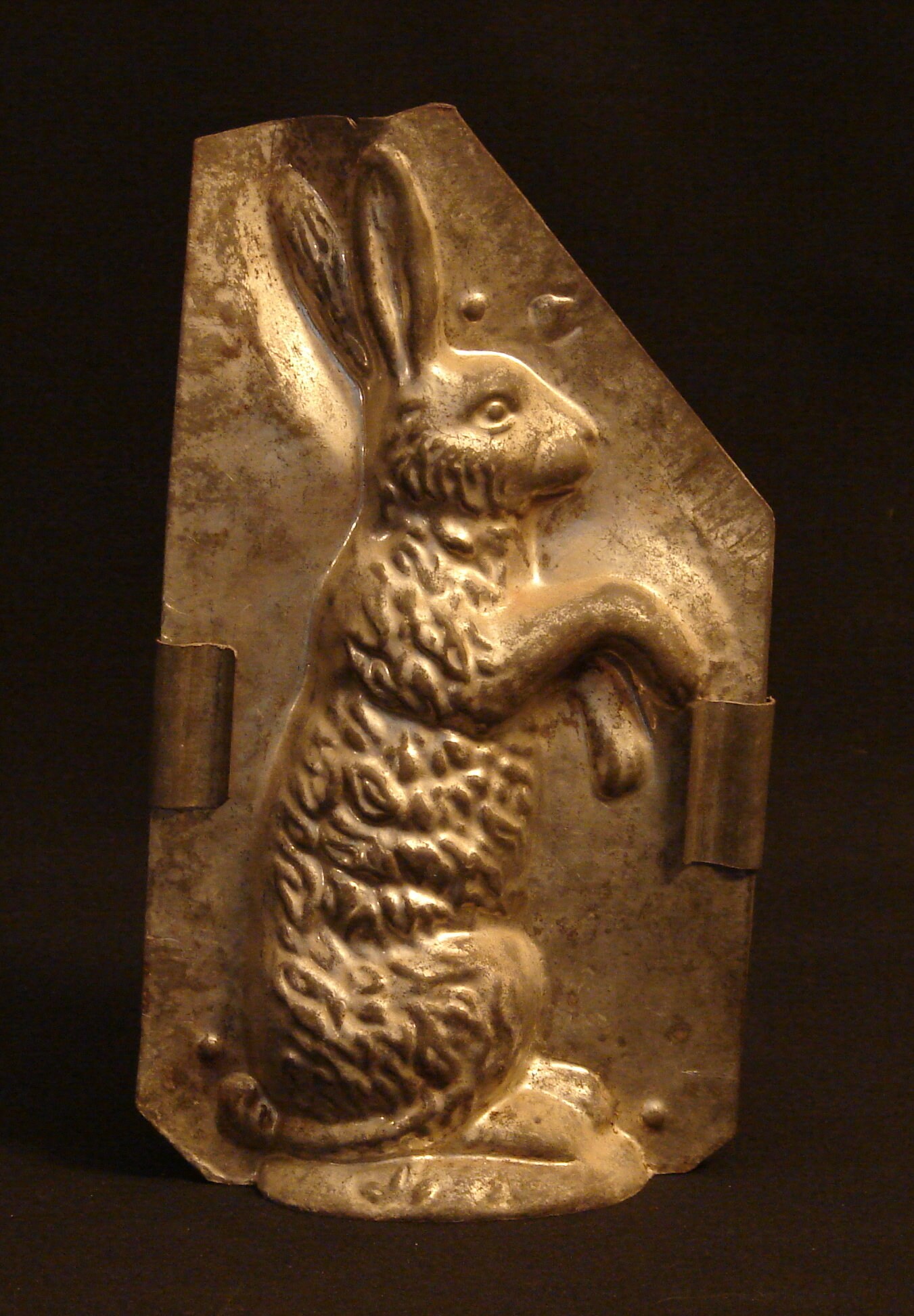 Large Eppelsheimer Standing Rabbit Chocolate Mold, Antique Metal Two ...
