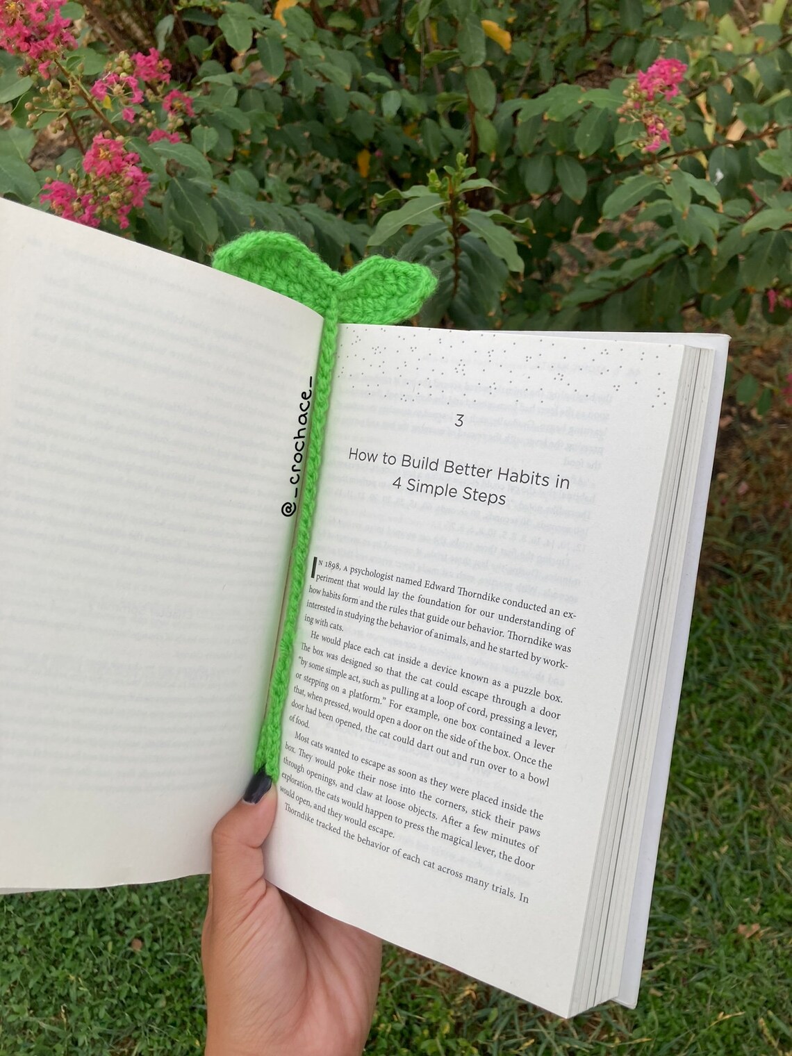 Crochet Leaf Sprout for Headset Accessory, Bookmark, and Cable ...
