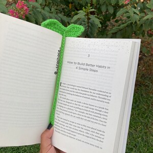 Crochet Leaf Sprout for Headset Accessory, Bookmark, and Cable ...