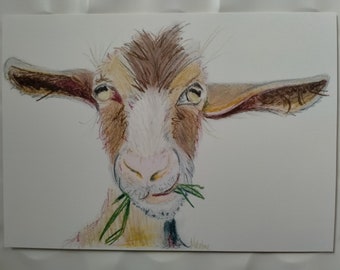 Goat Print | Etsy