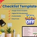 Checklist Template, Google Sheets, Task Manager, To-do List, Daily ...