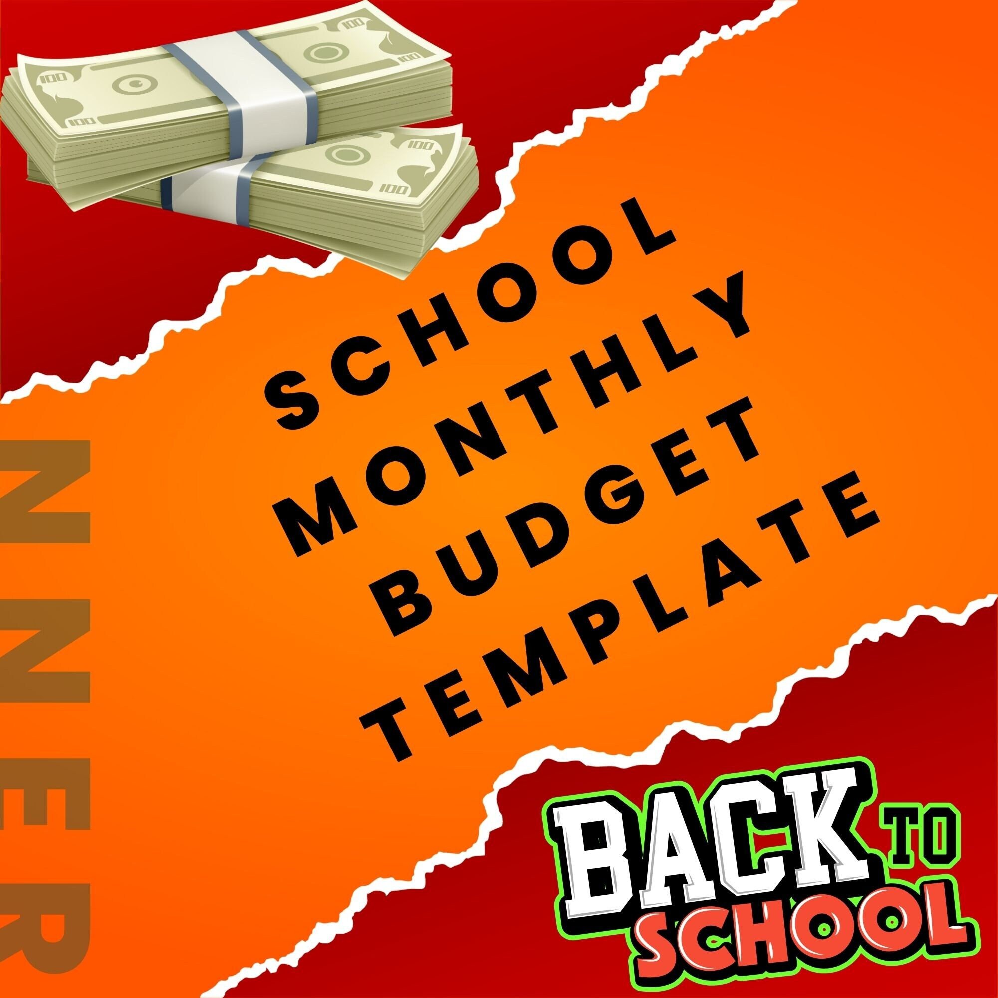 School Monthly Budget Template, Google Sheets, Perfect for Families ...