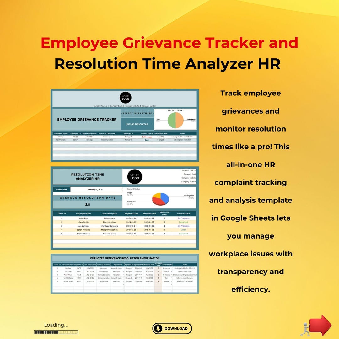 Employee Grievance Tracker and Resolution Time Analyzer HR, Google ...