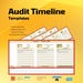 Audit Timeline Template, Audit Planning Tool, Compliance Timeline ...