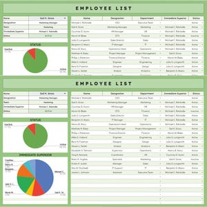 Employee List Template, Organize Employee Details, Track Roles and ...