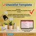 Checklist Template, Google Sheets, Task Manager, To-do List, Daily ...