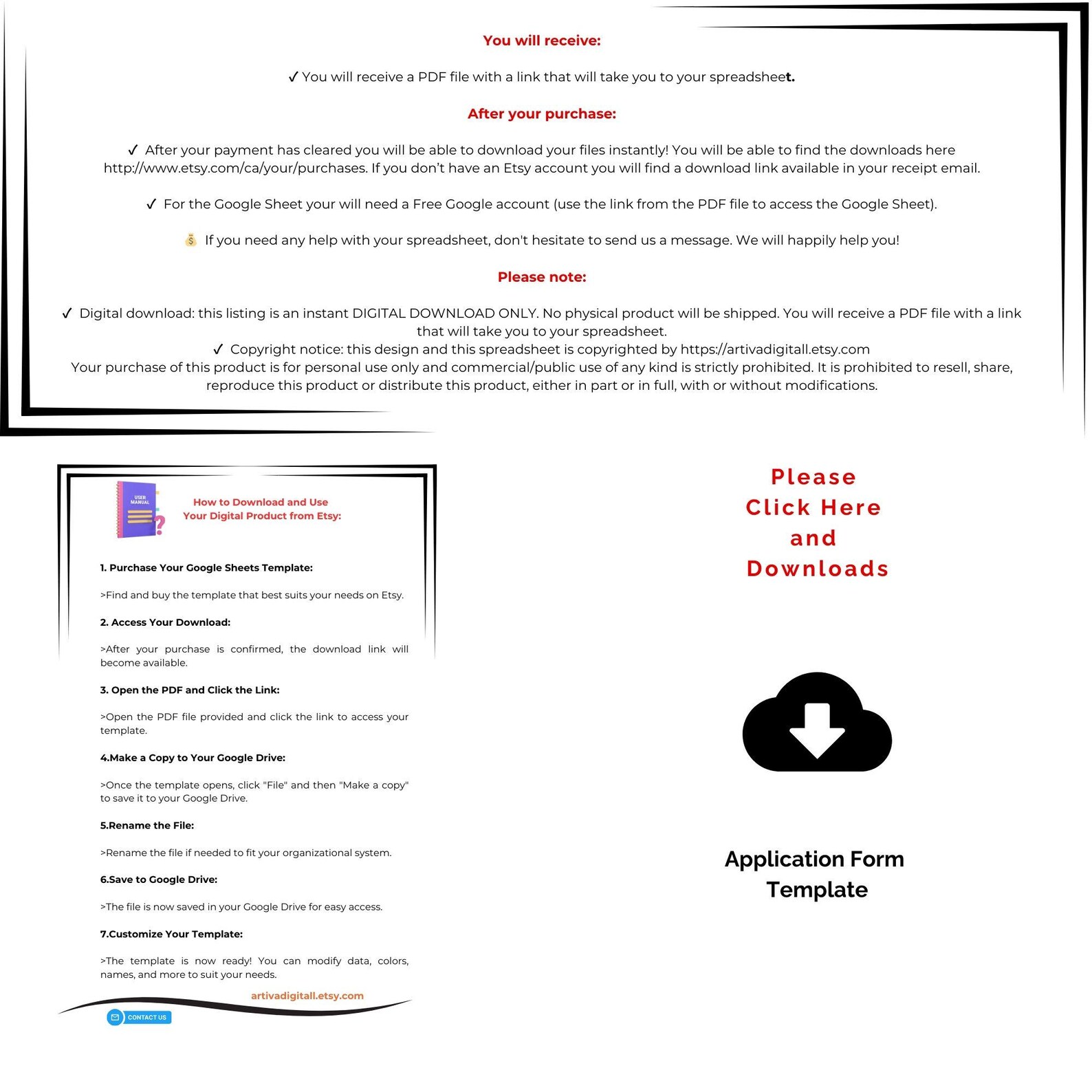 Application Form Template, Google Sheets for Job Applications, Data ...