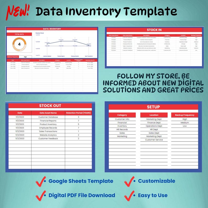 Data Inventory Template, Track and Manage Data Assets, Simplify Data ...