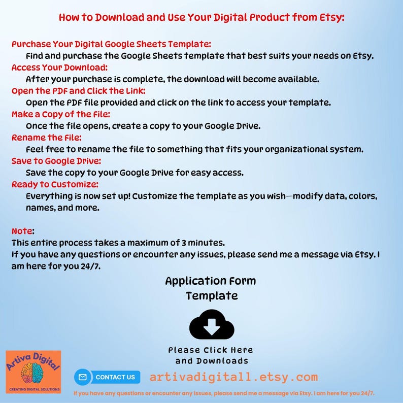 Application Form Template, Streamline Job Applications, Easy ...