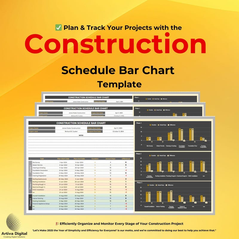 Construction Schedule - Etsy
