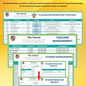Classroom Behavior Tracker , Editable Student Behavior Log, Teacher ...