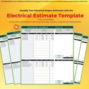 Electrical Estimate Template, Google Sheets for Cost Estimation ...