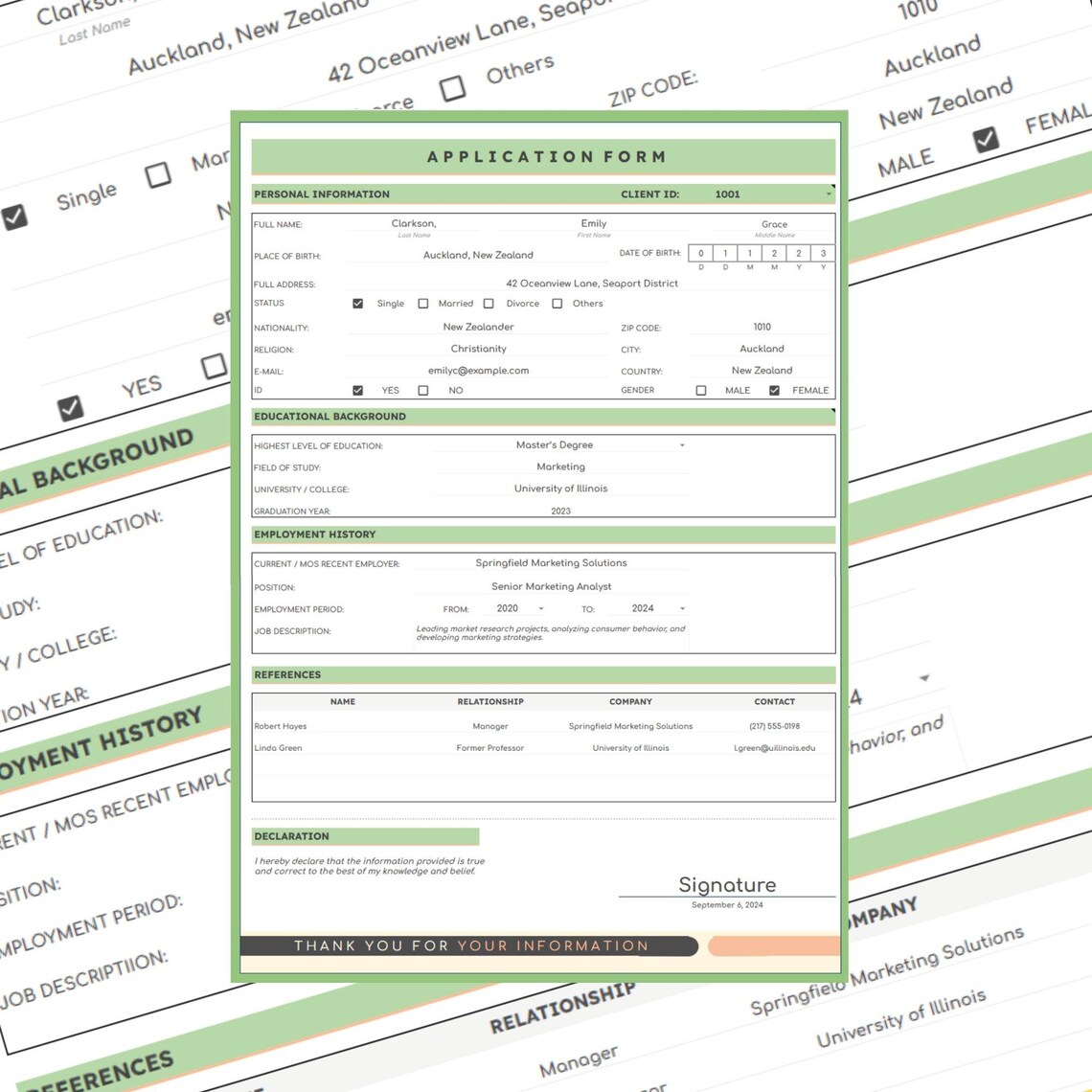 Application Form Template, Google Sheets Application Tracker, Job ...