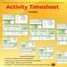 Activity Timesheet Template, Google Sheets, Track Work Hours, Employee ...