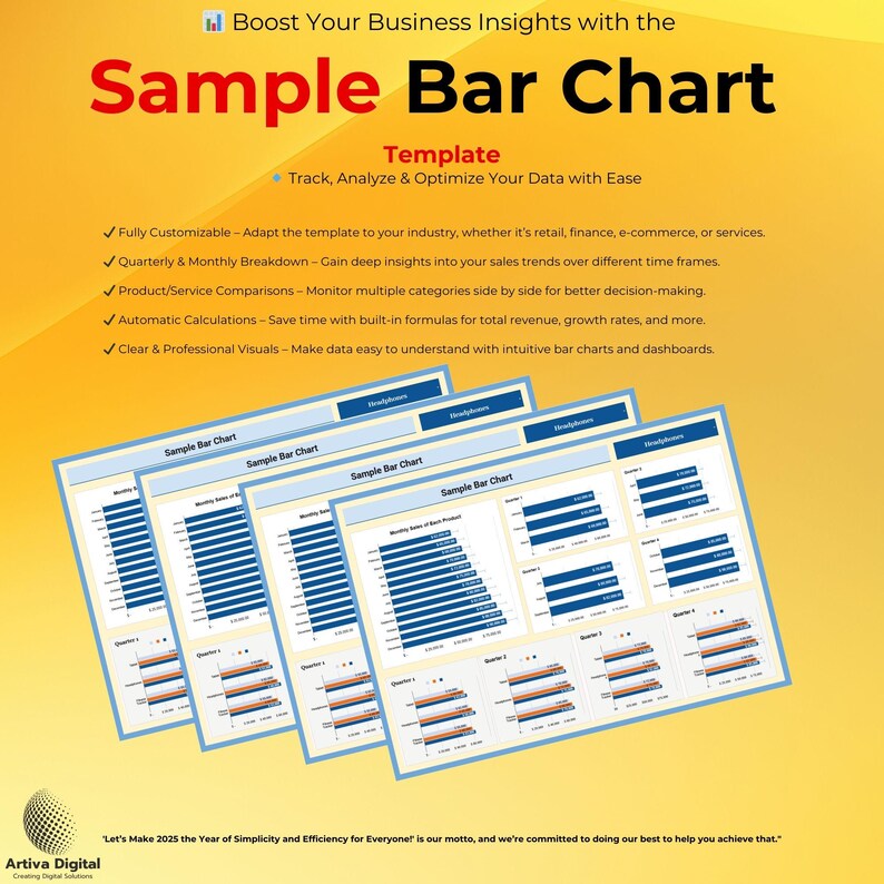 Sample Bar Chart Template, Google Sheets Data Visualization, Analytics ...