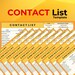 Contact List Template, Google Sheets Address Tracker, Editable Contact ...