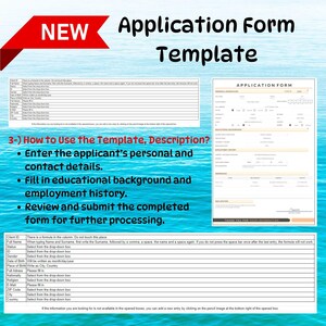Application Form Template, Streamline Job Applications, Easy ...