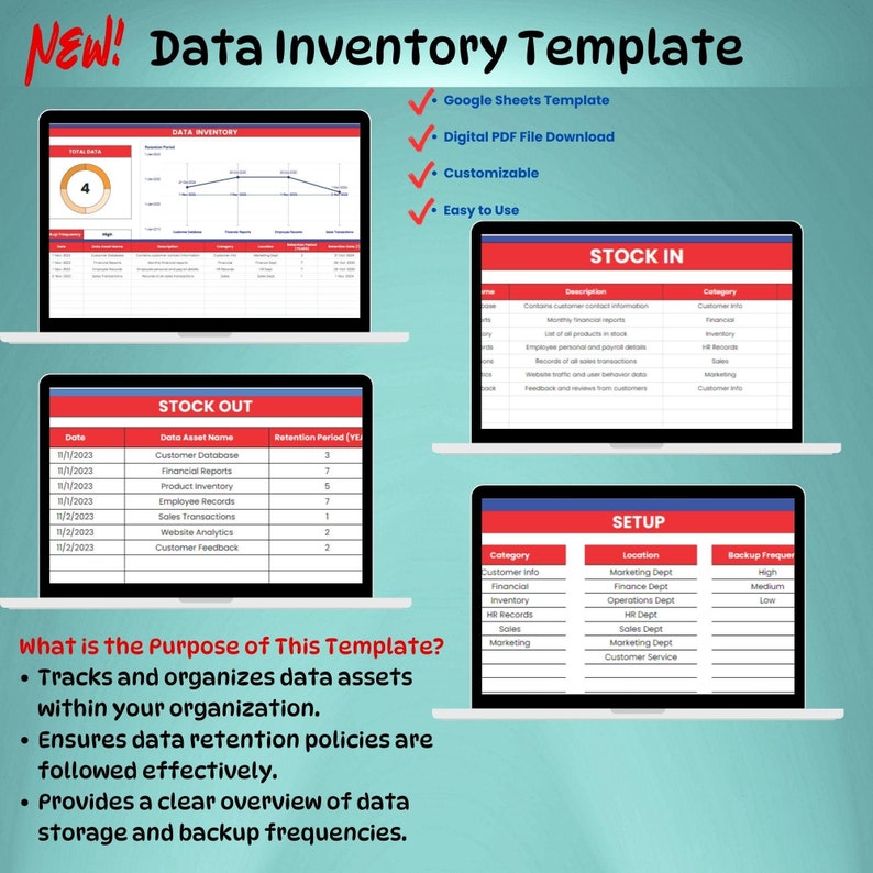 Data Inventory Template, Track and Manage Data Assets, Simplify Data ...