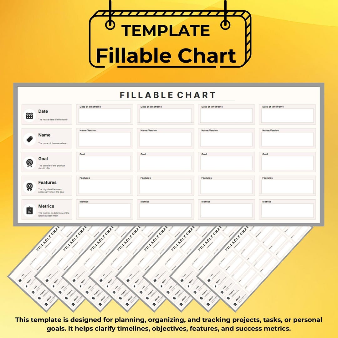 Fillable Chart Template, Google Sheets Planner, Editable Data Tracker ...