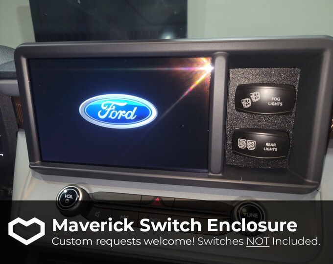 Cubby Enclosures for Ford Maverick Console (2022+) | Homelink, Rocker ...